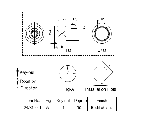 Tubular Cylinder Lock