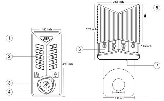Digital Cam Lock/Electronic Cabinet Lock